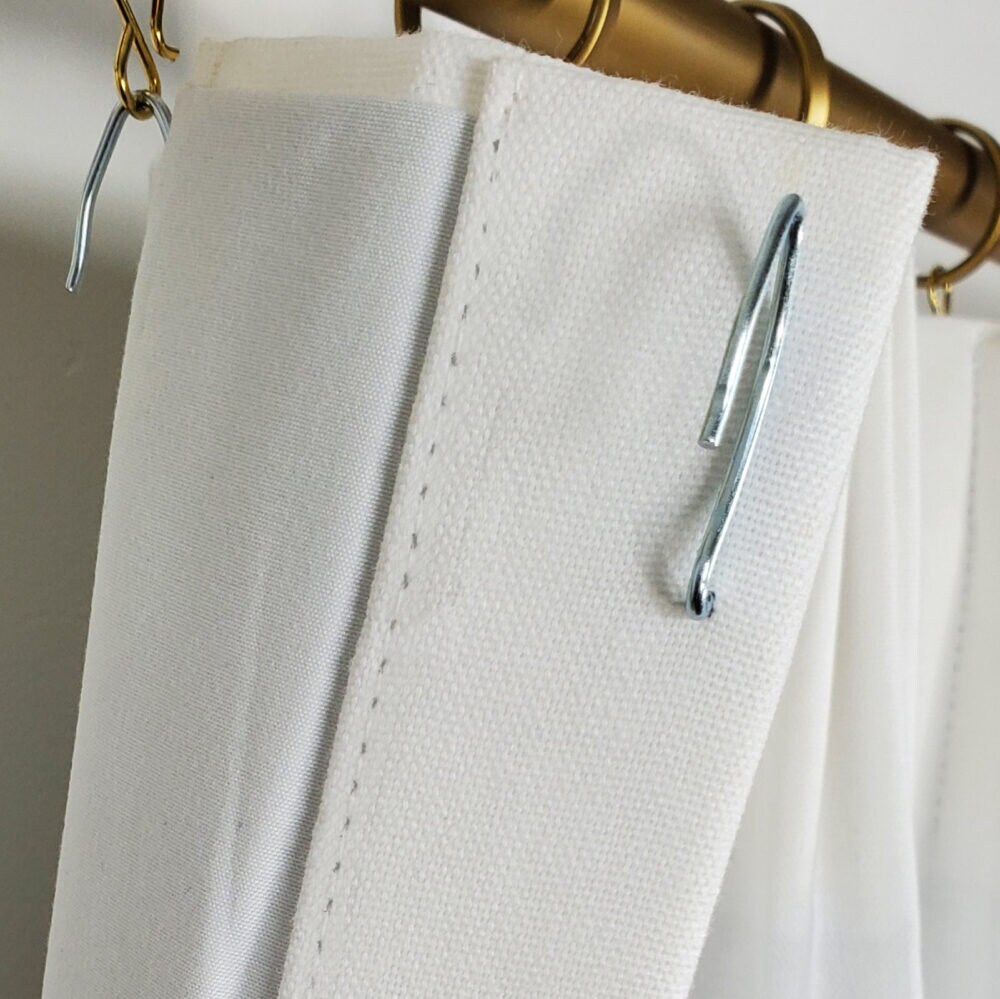 Custom Pinch Pleat Drapes or Curtain Panels in 7 Oz. Cotton Duck Fabric ...