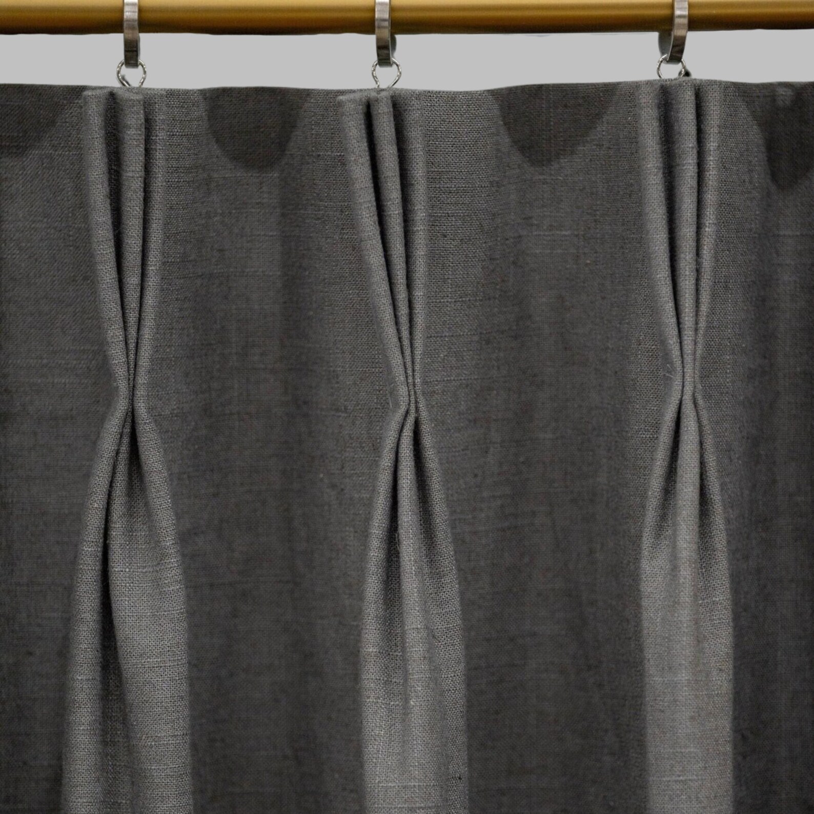 Custom Pinch Pleat Drapes or Curtain Panels in Old Country Linen ...