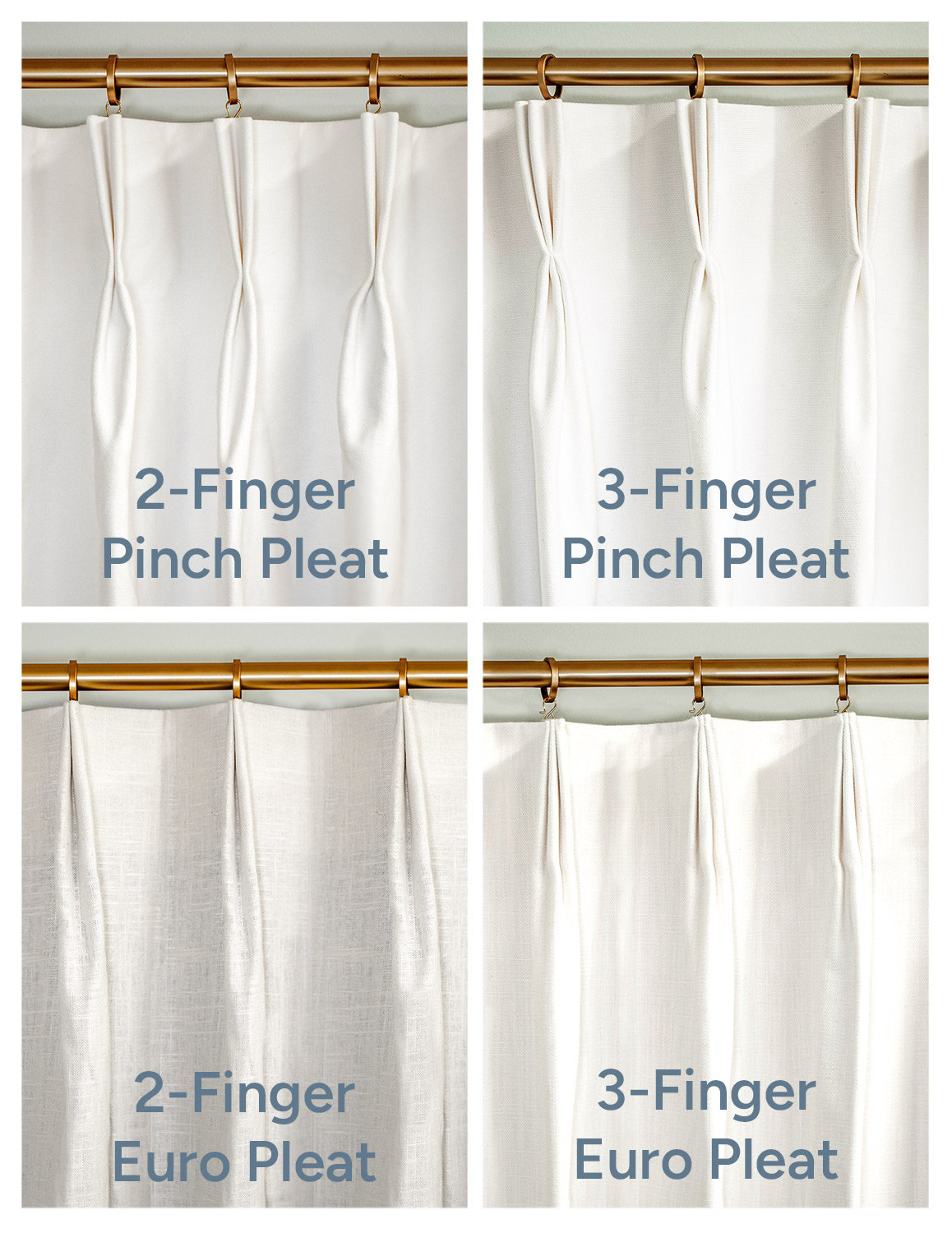 Custom Pinch Pleat Drapes or Curtain Panels in Punjab Ice Blue Cotton ...