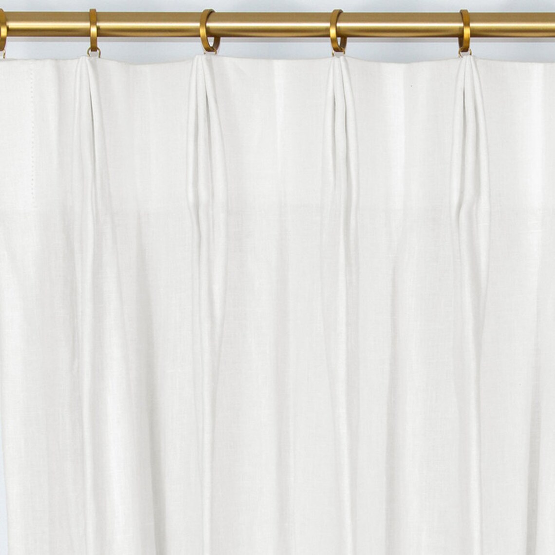 Custom Pinch Pleat Drapes or Curtain Panels in Tuscany Oyster 100% ...
