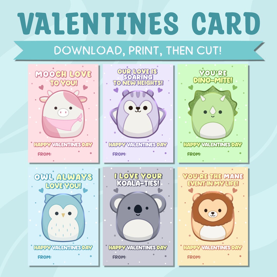 Squishmallows Printable Valentines Cards Squishmallows Printable ...