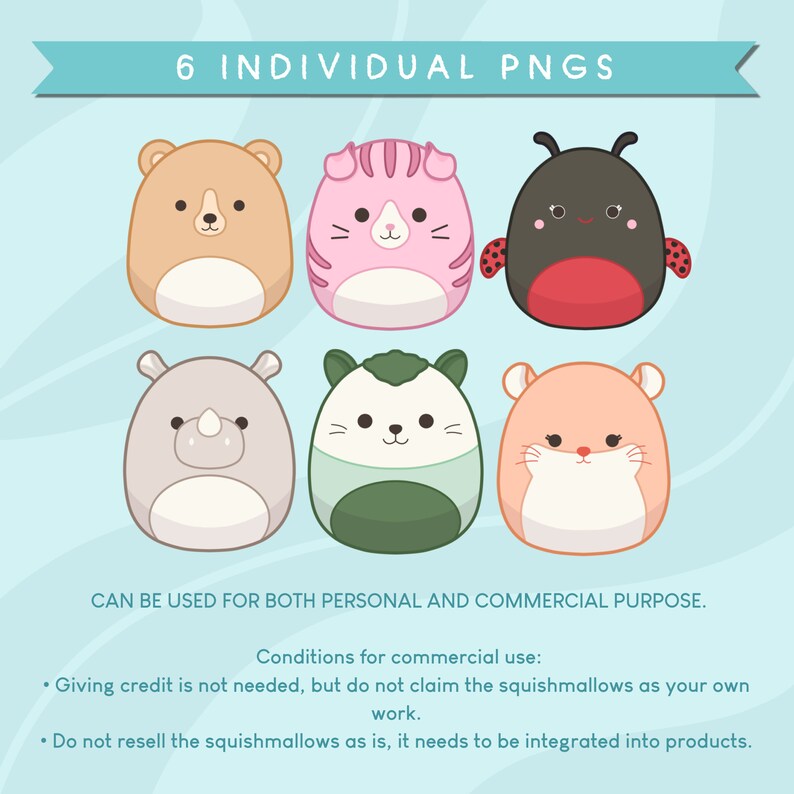 Squishmallows PNG Squishmallows Clipart Squishmallows Animal Squad PNG ...