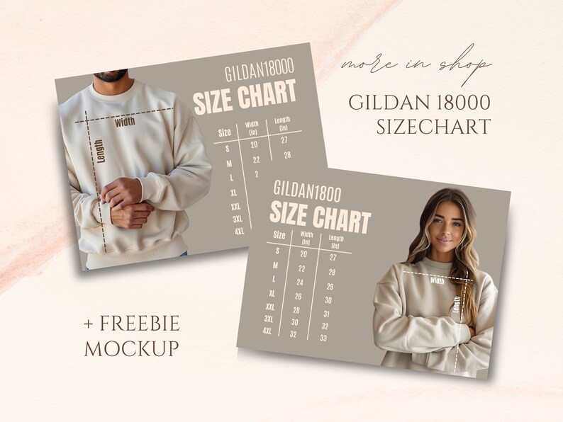 Bella Canvas 3001 Size Chart, Bella Canvas Size Chart, Size Chart ...