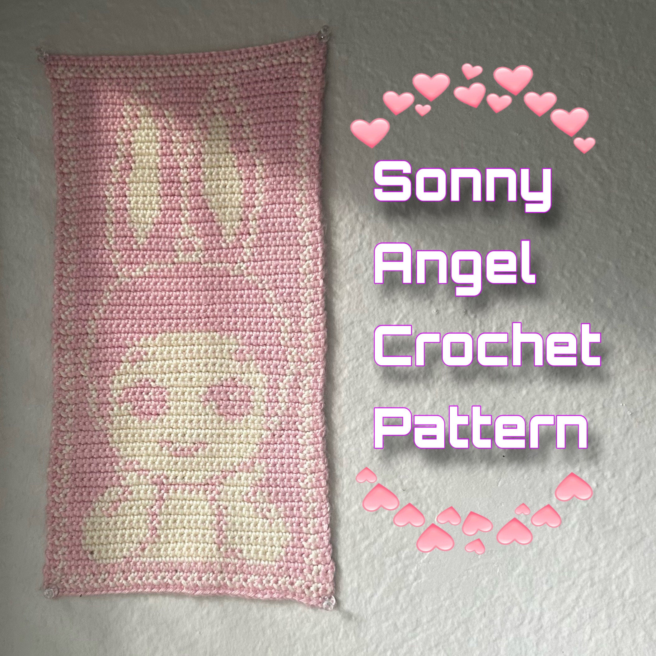 Rabbit Sonny Angel Inspired Crochet Tapestry Pattern Sonny Angel Animal ...