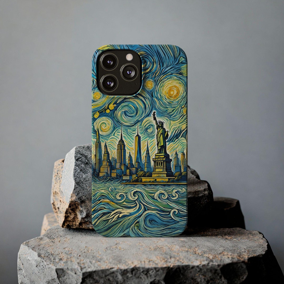 Van Gogh Starry Night iPhone Case – New York Skyline Art - Etsy