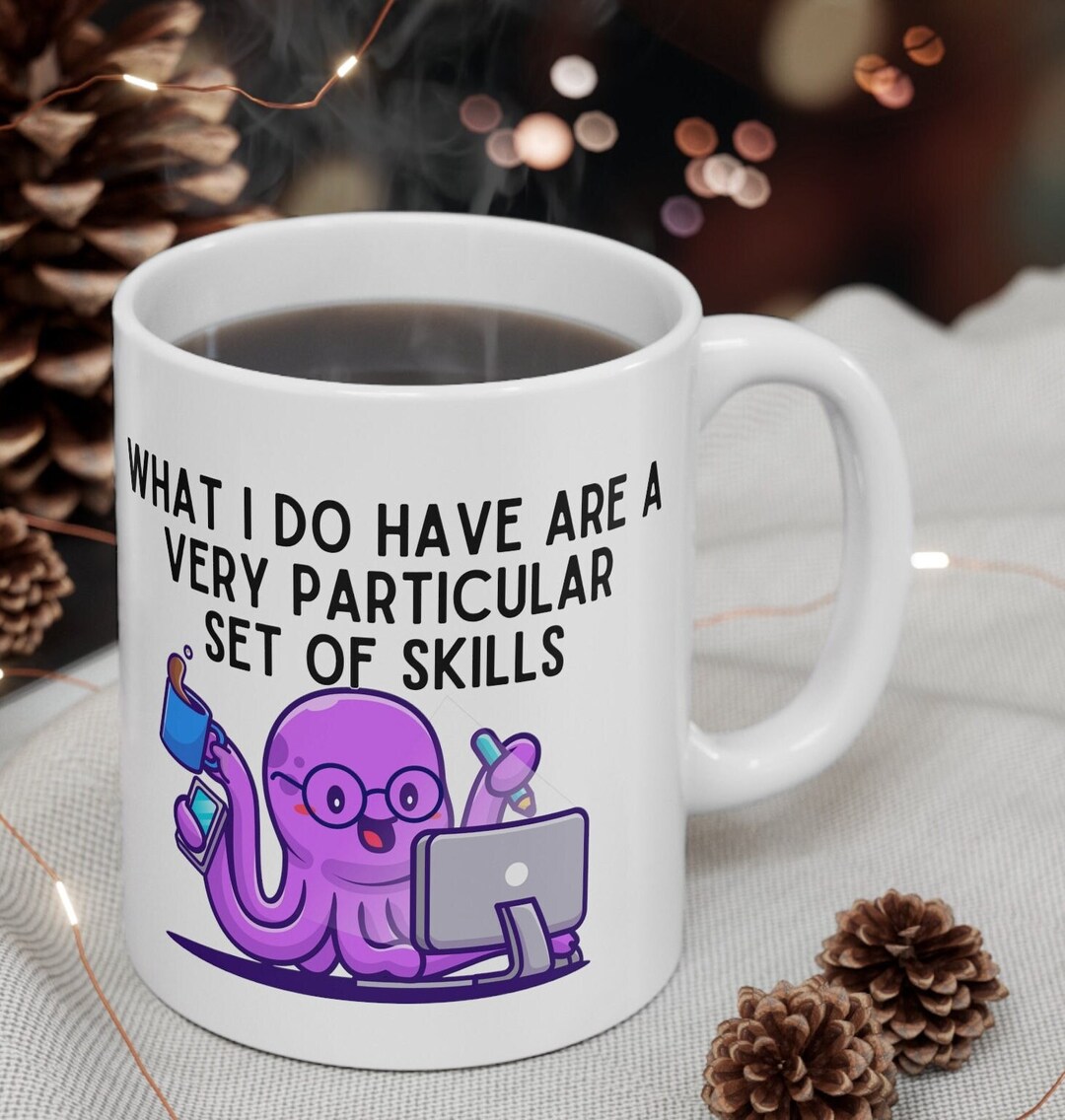 Particular Set of Skills Mug Multitasking Octopus Cup Skill ...