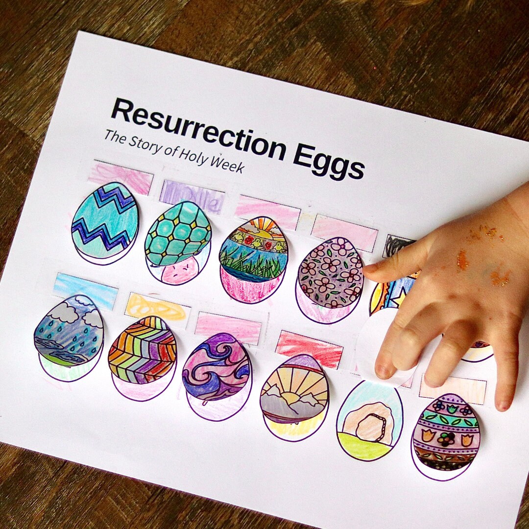 Resurrection Eggs Printable Activity - Etsy