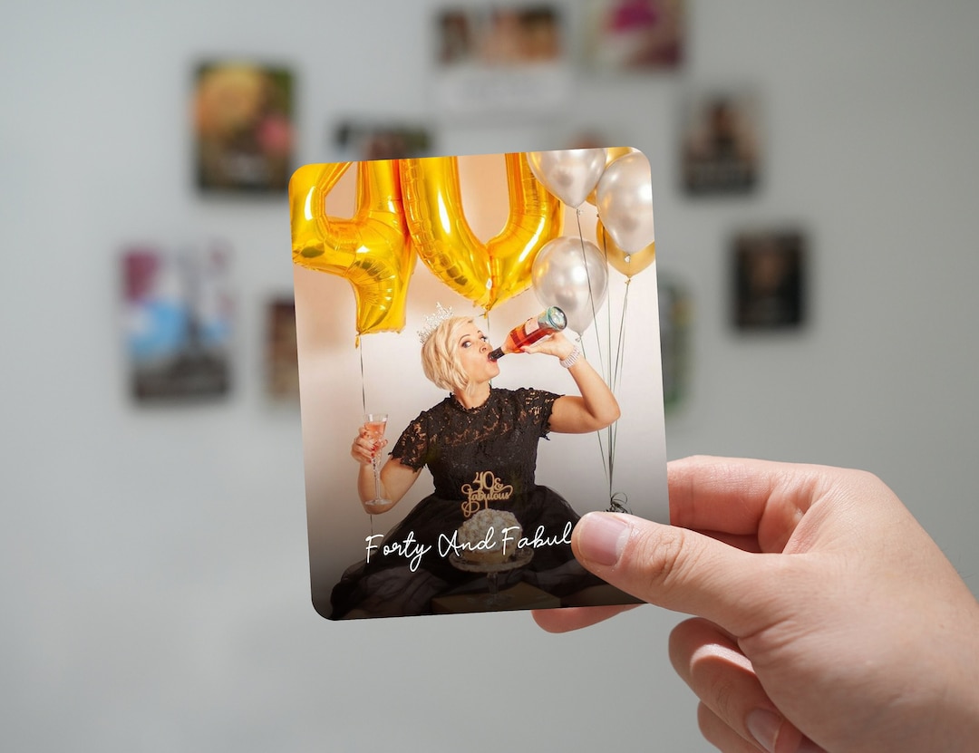 Birthday Invitation Magnet, Custom Photo Fridge Magnet, Birthday Save ...