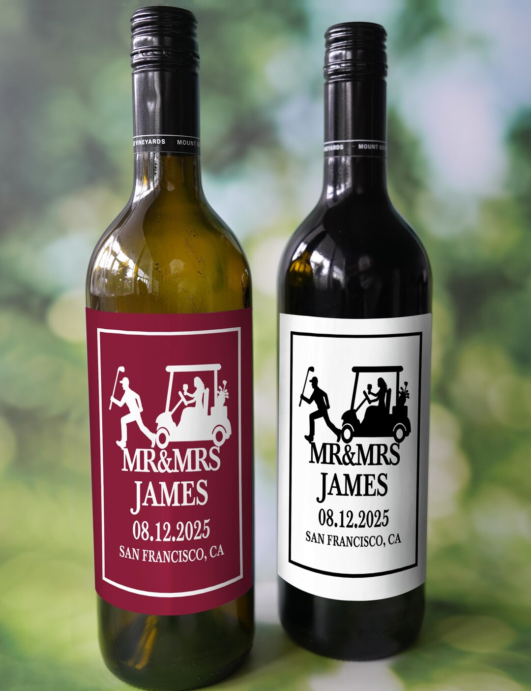 Personalized Wedding Wine Label, Custom Engagement Wine Label ...