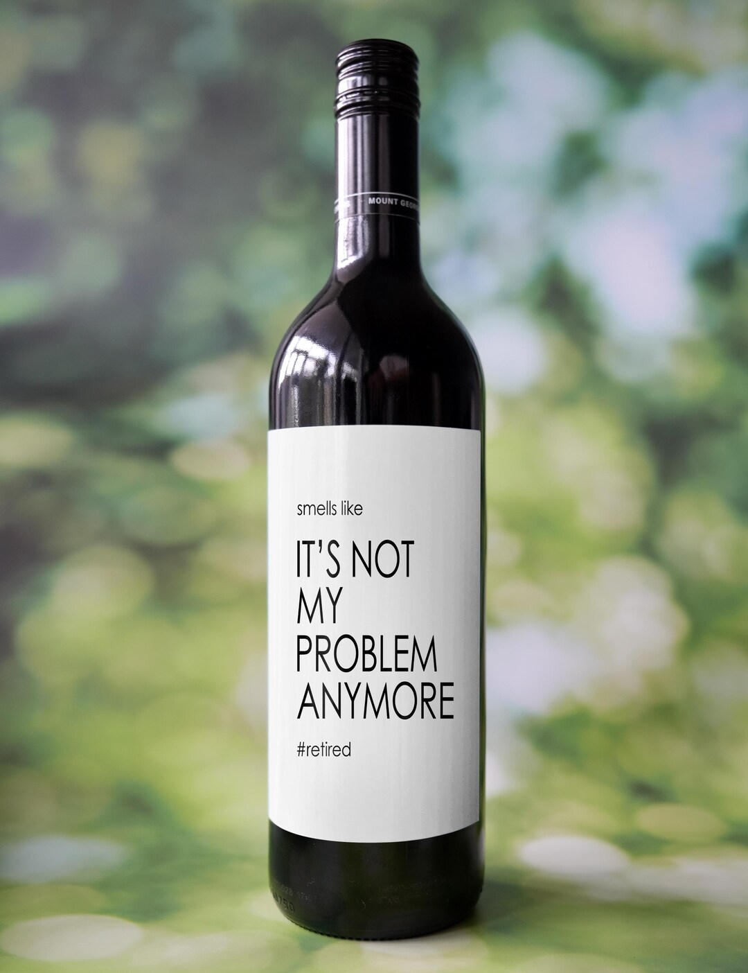 Farewell to Work Wine Label, Retirement Gift for Co-worker, Retirement ...