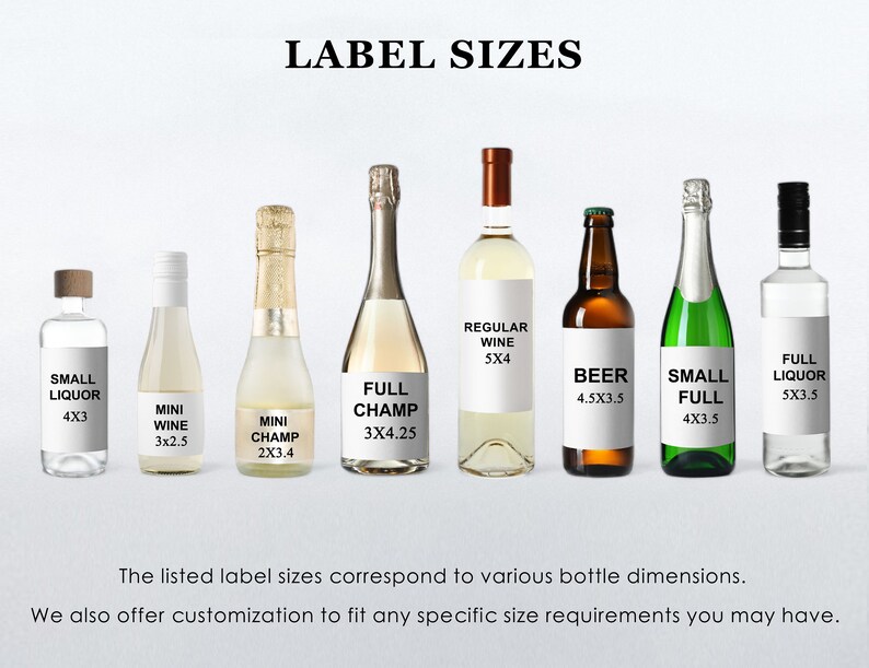 Engagement Wine Label, Custom Wedding Wine Label, Waterproof Wine Label ...