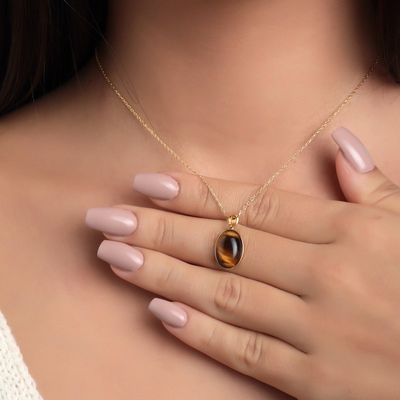 Tigers Eye Necklace - Etsy