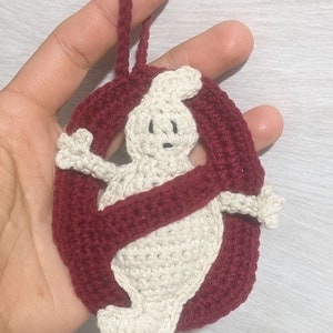 Crochet Pattern Ghostbusters Logo. Halloween Keychain Ornament (PDF in ...