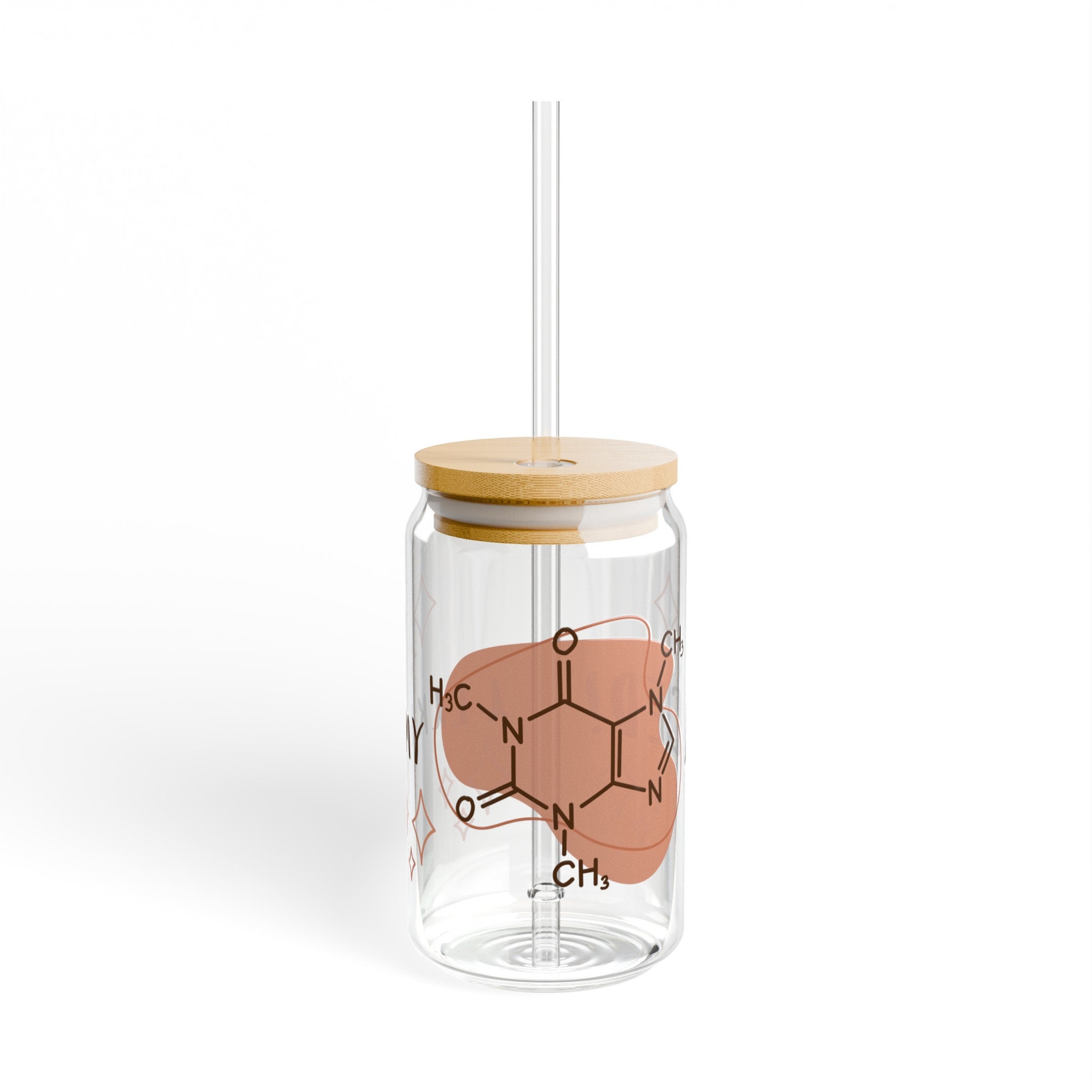 I Like My Caffeine Iced Sipper Glass, Science Lovers, Chemistry Sipper ...