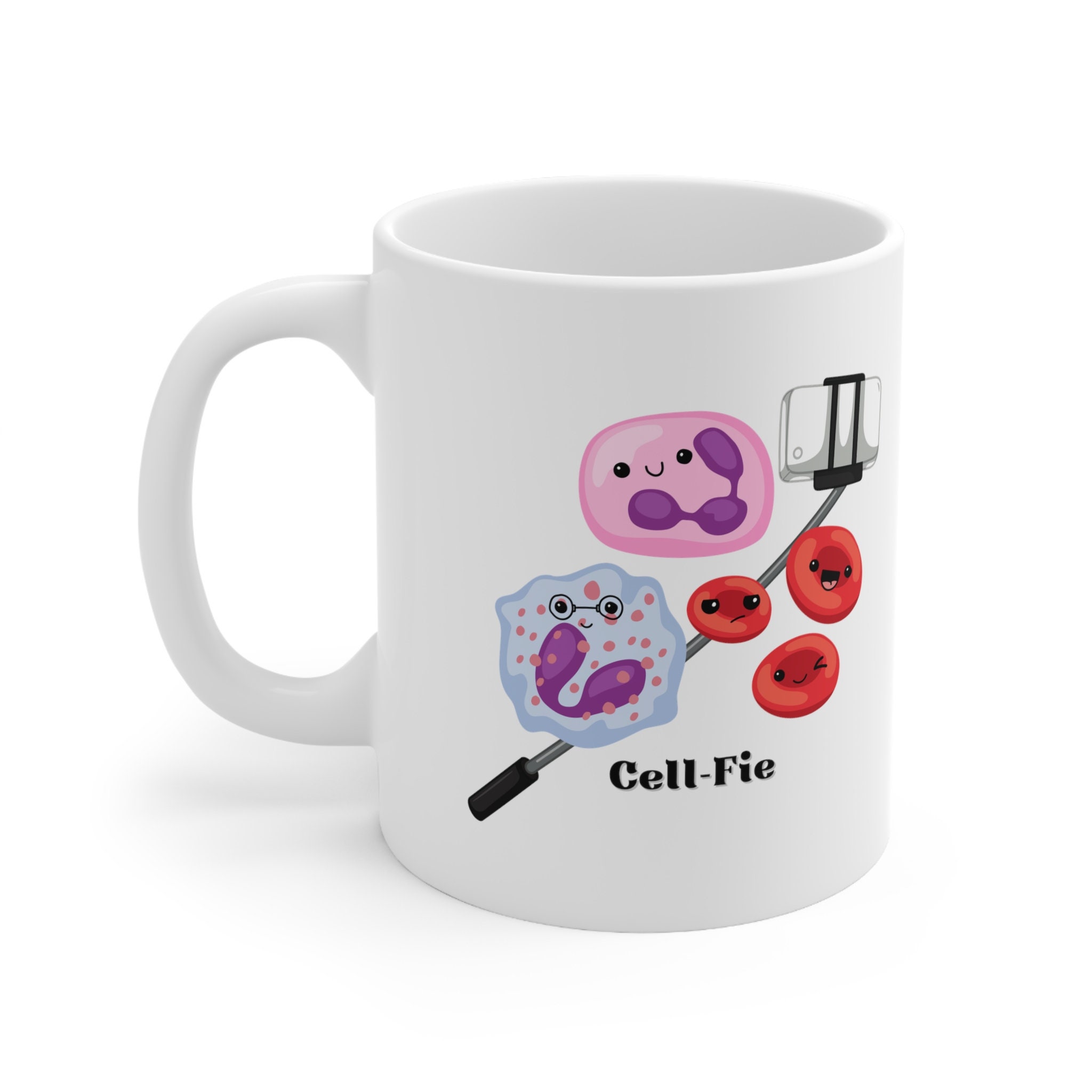 Cell-fie Mug, Funny Science Mug, Medical Technologist, Cute Science Mug ...