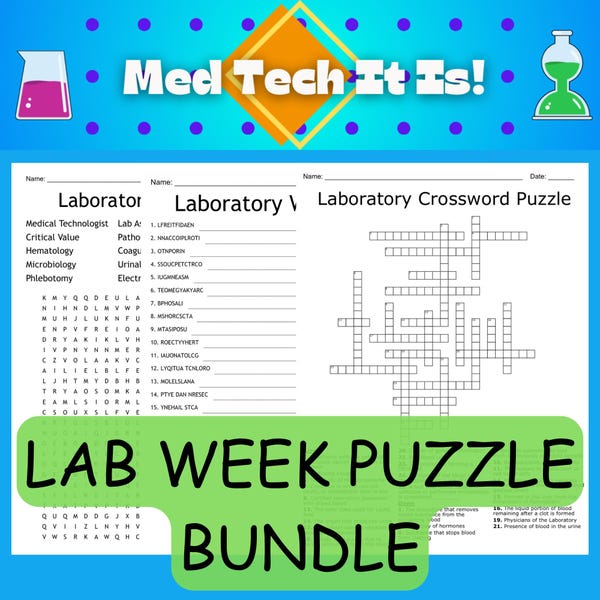 2026 Lab Week Puzzles - Etsy