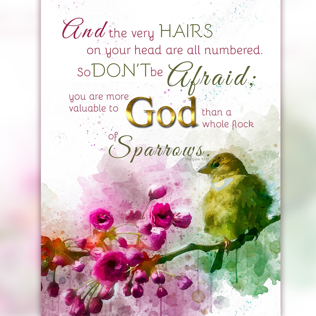 Print Sparrow, Christian Values, Wall Art, Impressionist Bird Art ...