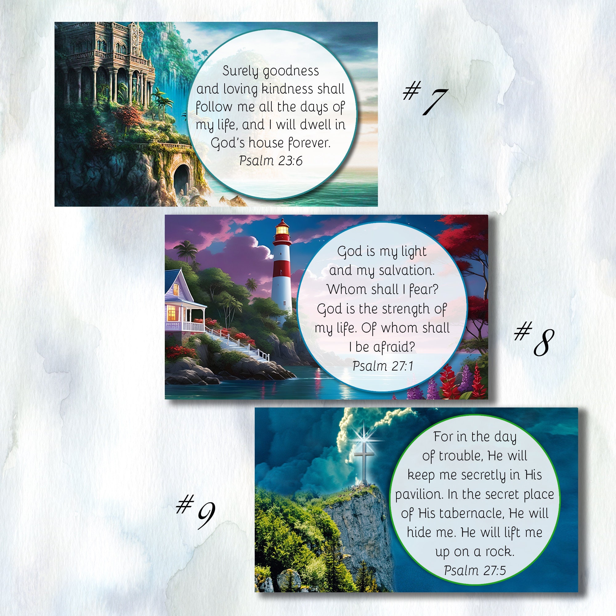 Christian Values, Bible Verse Cards, Digital Prayer Cards, Wallet Size ...