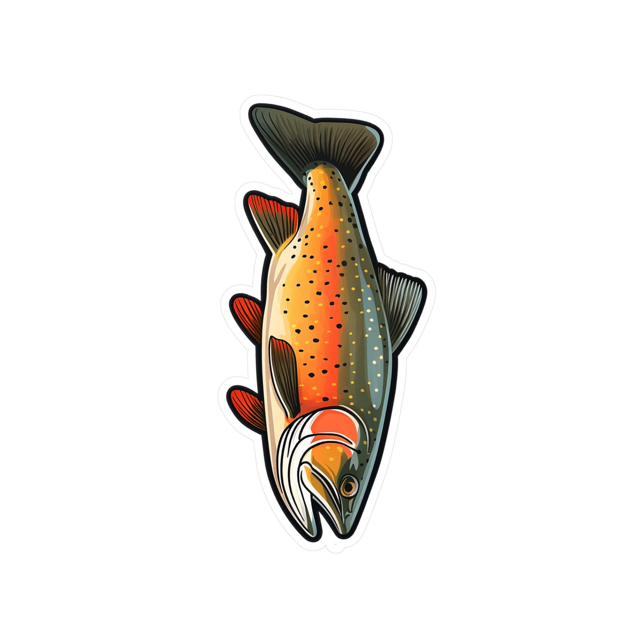 Brook Trout, Sticker, Decal, Fish, Fly Fishing, Flies, Art, Accessories ...