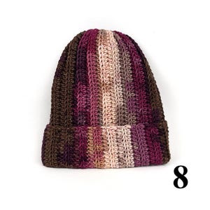 Handmade Crochet Beanie: Multicolor Boho Winter Cap - Etsy