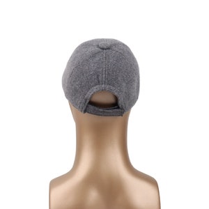 Gray Wool Baseball Cap,adjustable Wool Cap,wool Hat, Unisex Cap,woman ...