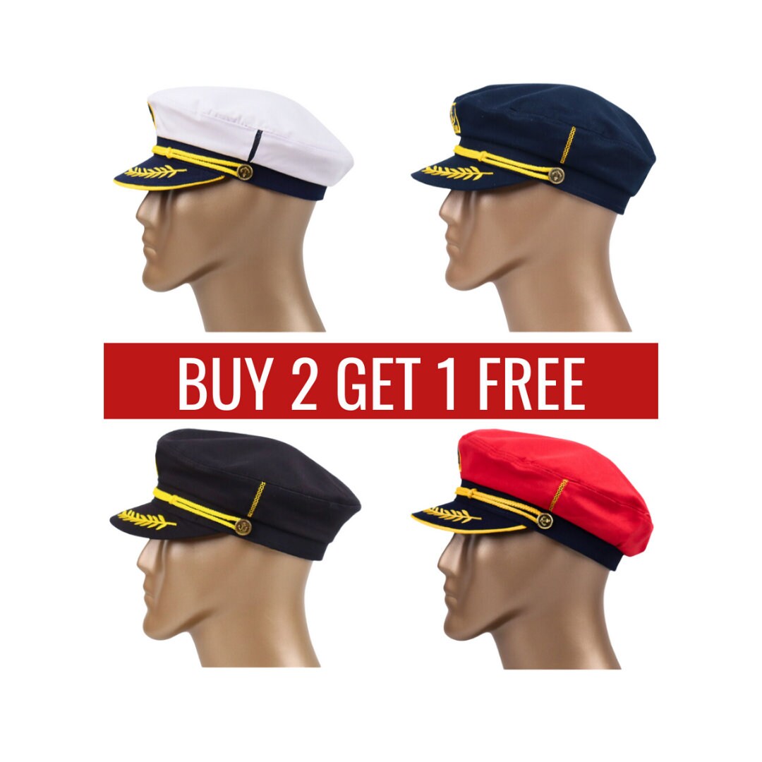 Captain's Hat, Unisex Captain Hat , Gift for New Boat Owner, First Mate ...