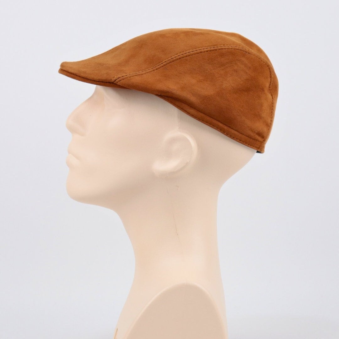 Camel Suede Flat Cap,ascot Ivy,cabbie Hat,newsboy Cap,suede Cap,irish ...