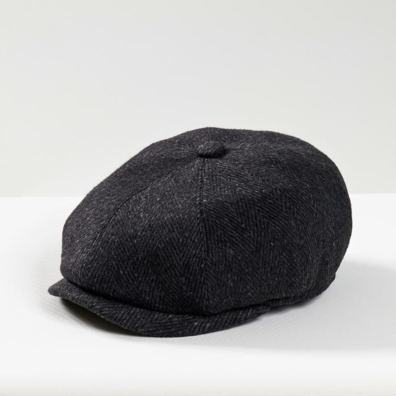 Handmade Wool Newsboy Cap: Vintage Style Flat Cap - Etsy