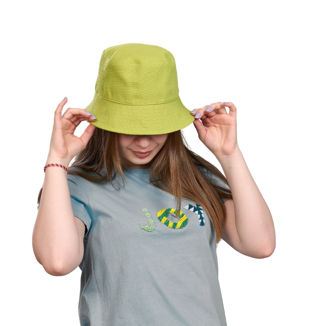 Light Green Bucket Hat,beach Hat,fisherman Hat,stylish Summer Bucket ...