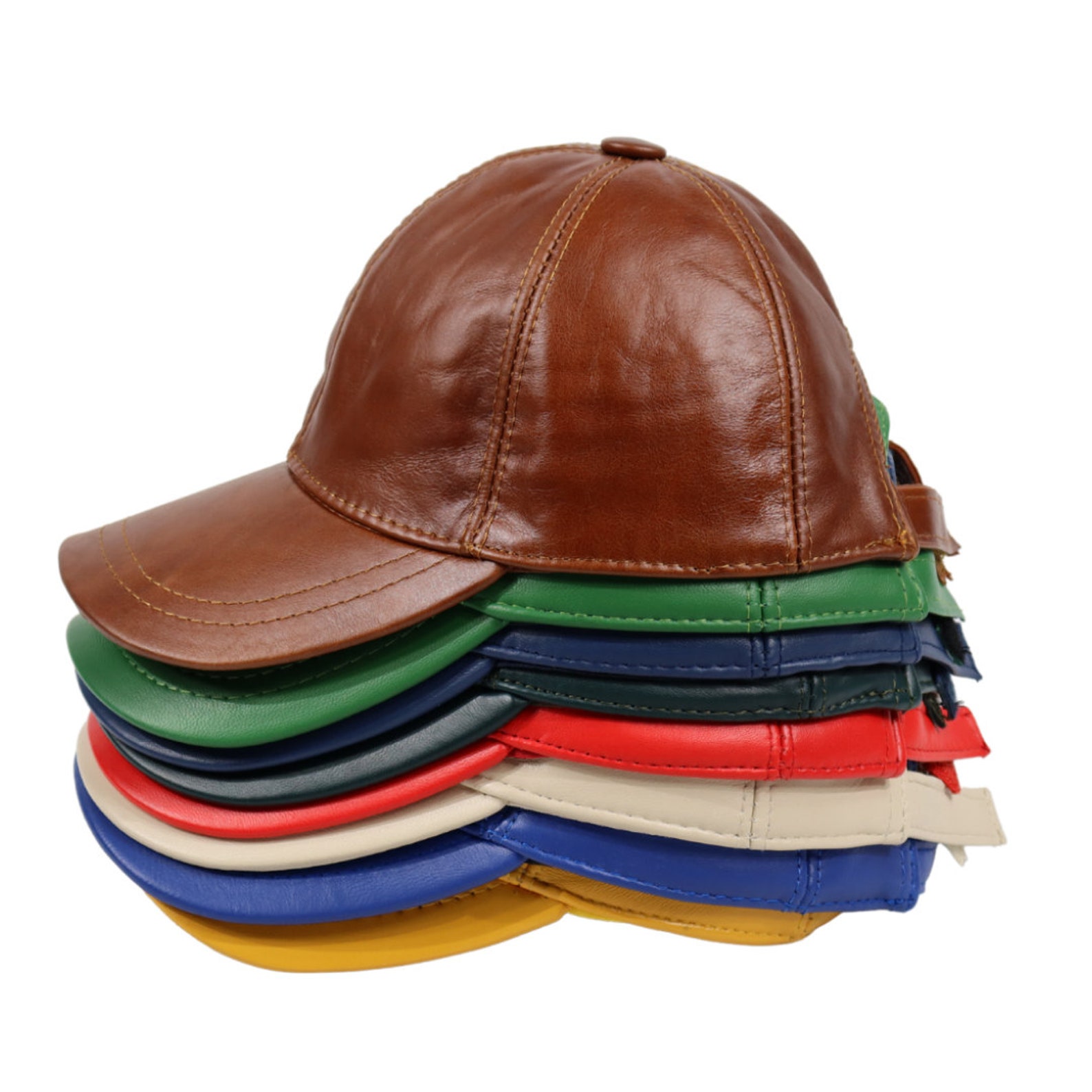 Burgundy Leather Baseball Cap: Unisex Adjustable Hat - Etsy