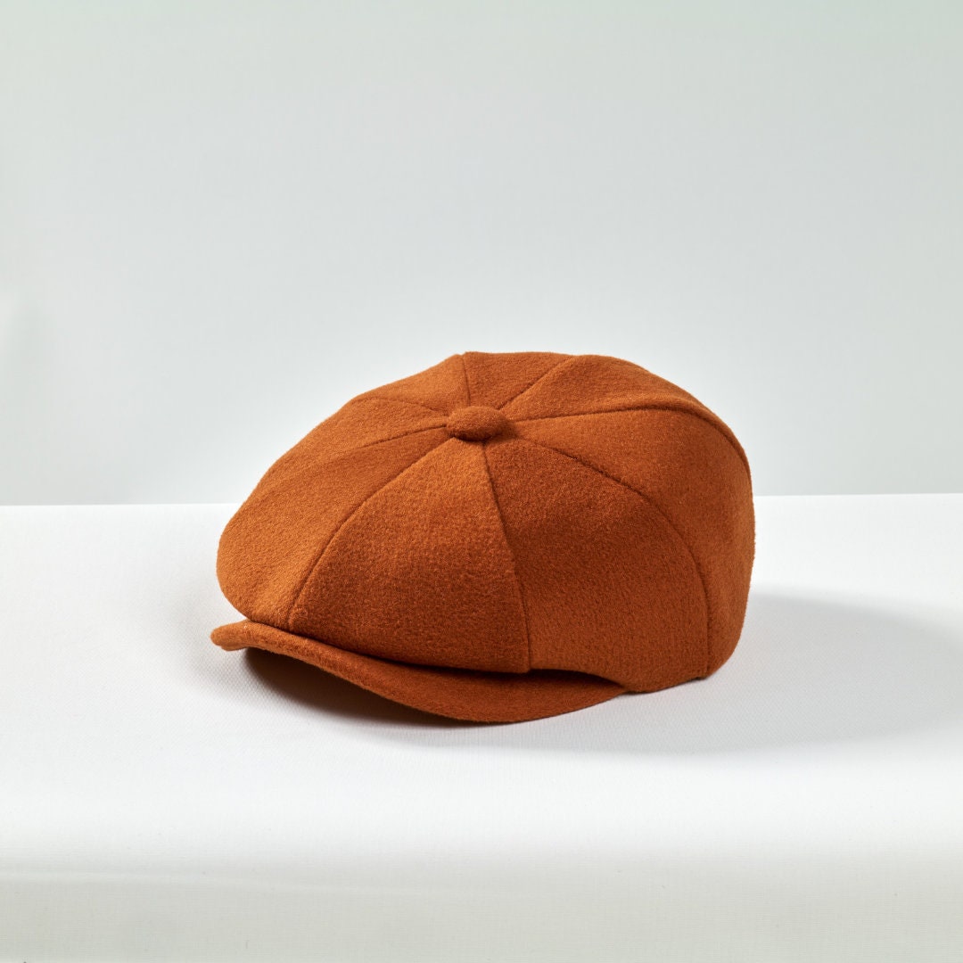 Handmade Wool Newsboy Cap: Vintage Style Flat Cap - Etsy