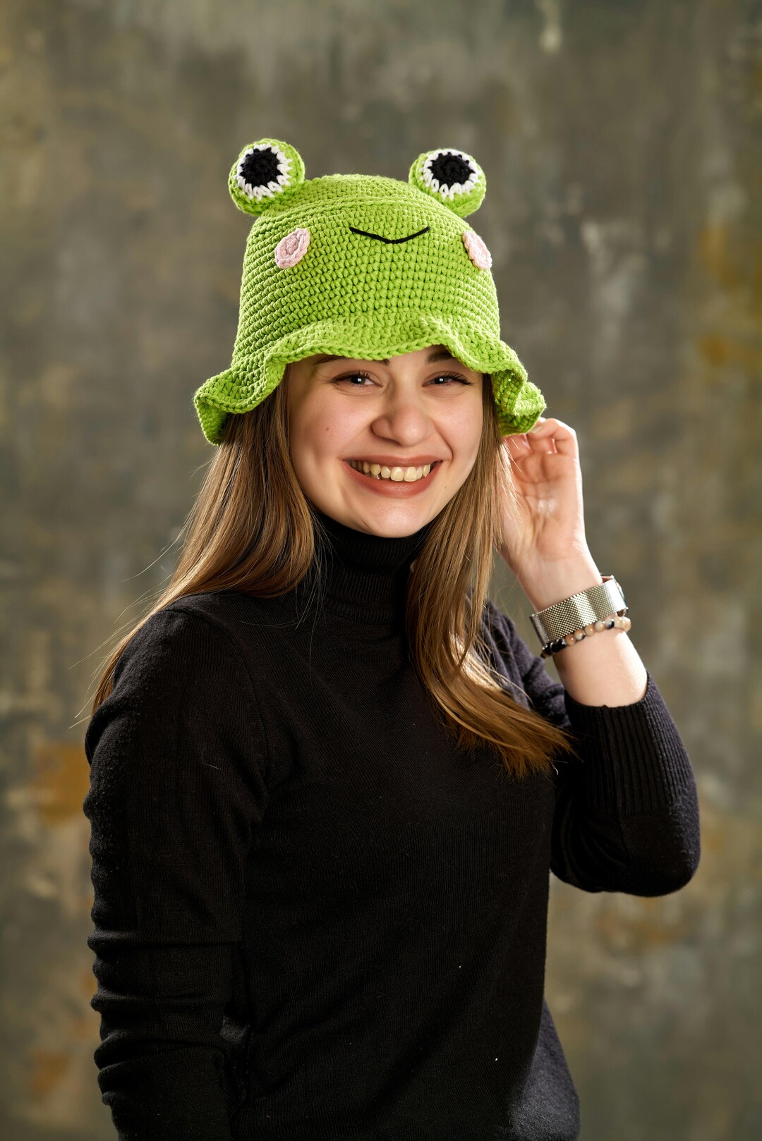 Crochet Cute Frog Bucket Hat, Bucket Hat, Handmade Frog Hat - Etsy