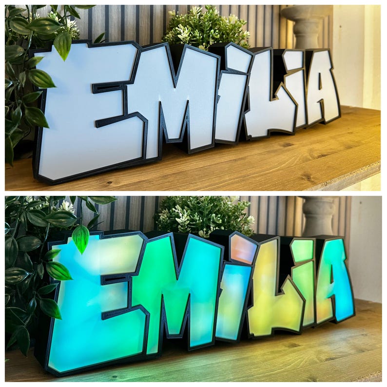 Graffiti Lamp, Name Lamp, Street Art, Graffiti, Custom Lamp ...