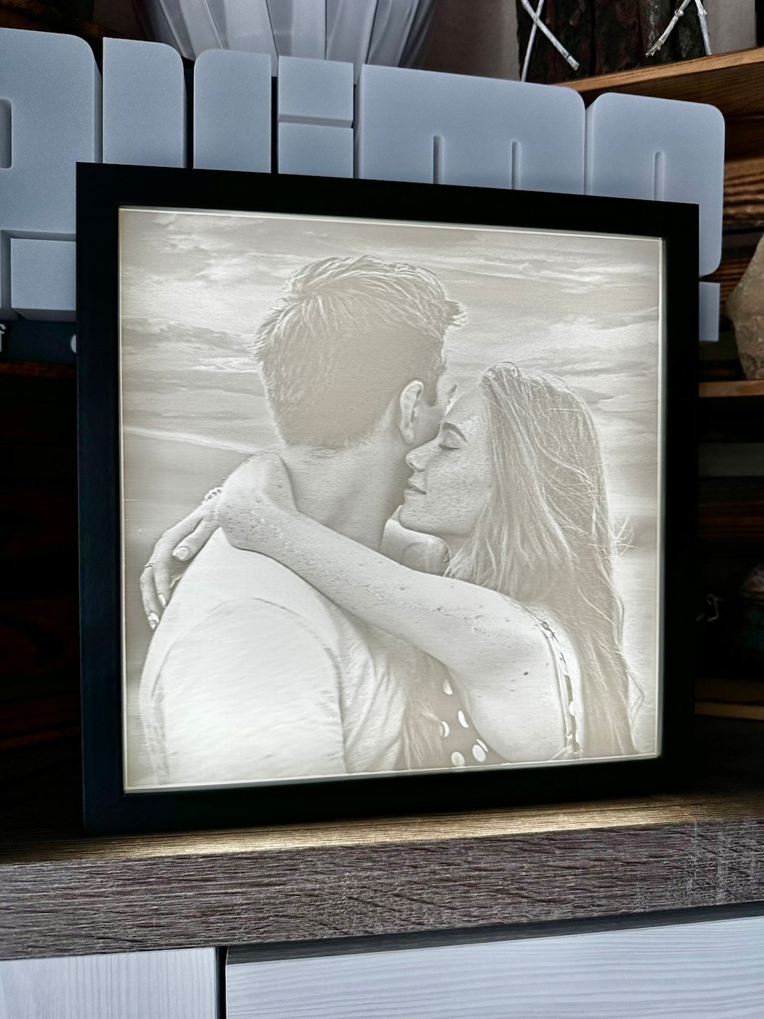 Lithophane Photos Individually Illuminated in a Box, Lightbox ...