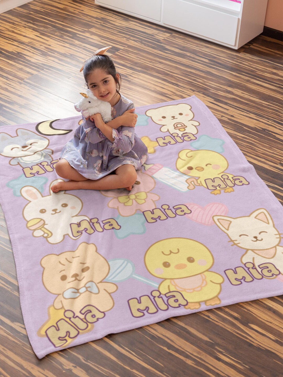 Personalized Baby Blanket With Skzoo Characters, Baby K-pop Fan Gift ...