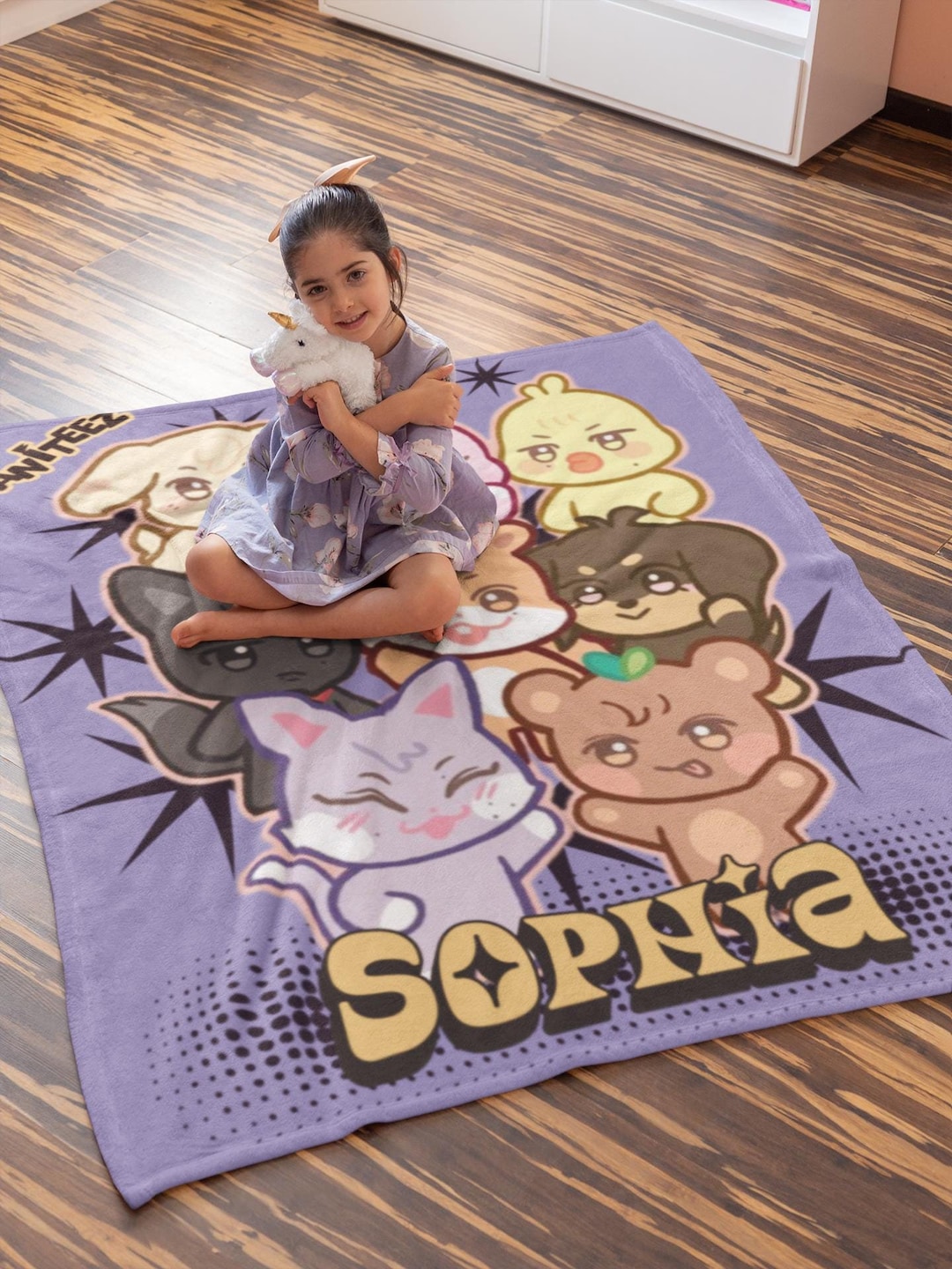 Personalized Aniteez Character Blanket for Kpop Lover, Wooyonyang ...