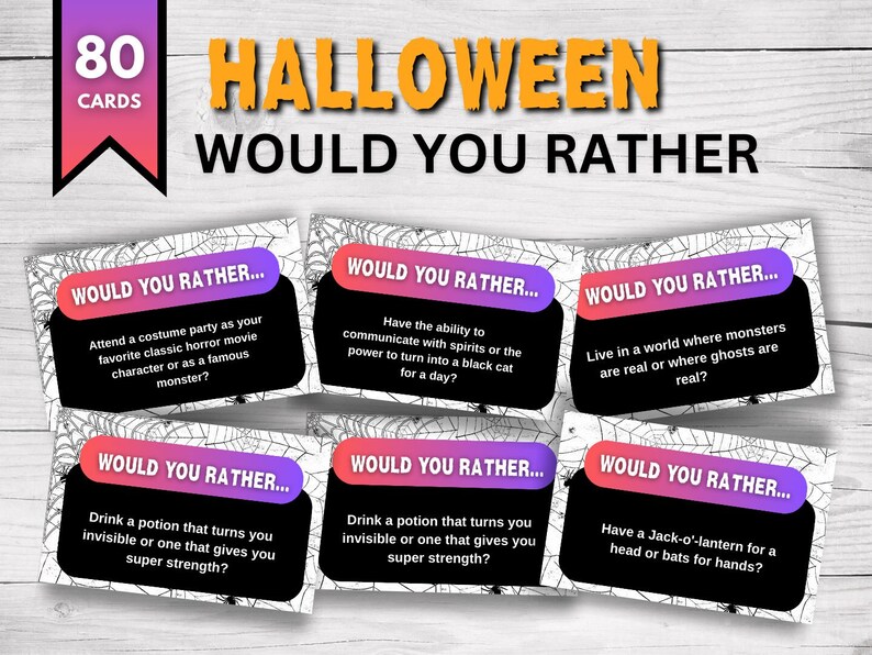 Halloween Would You Rather Questions | Halloween Games | Halloween ...