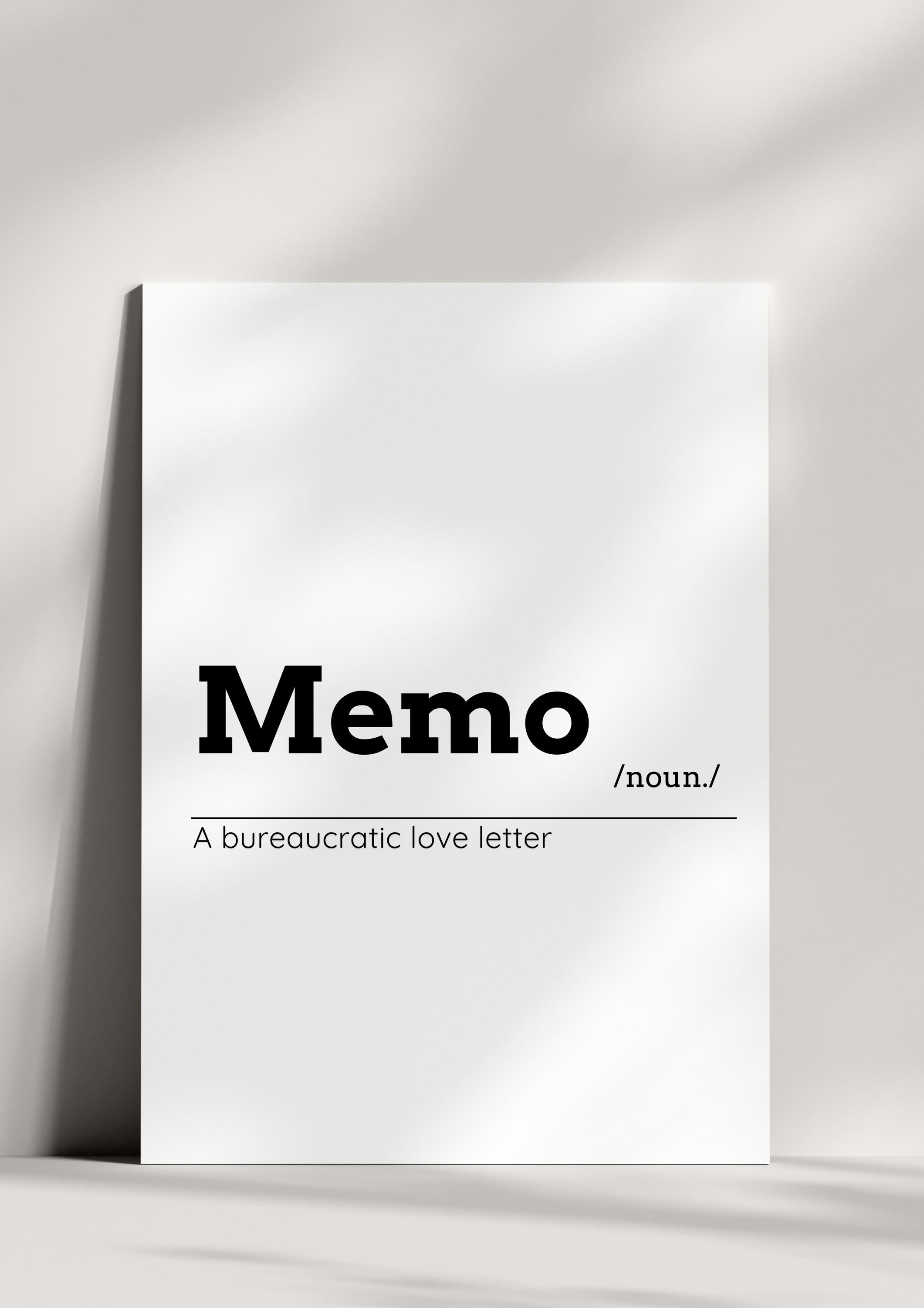 Word Wall Art Definition, Memo Home Office Poster, Word Printables Art ...