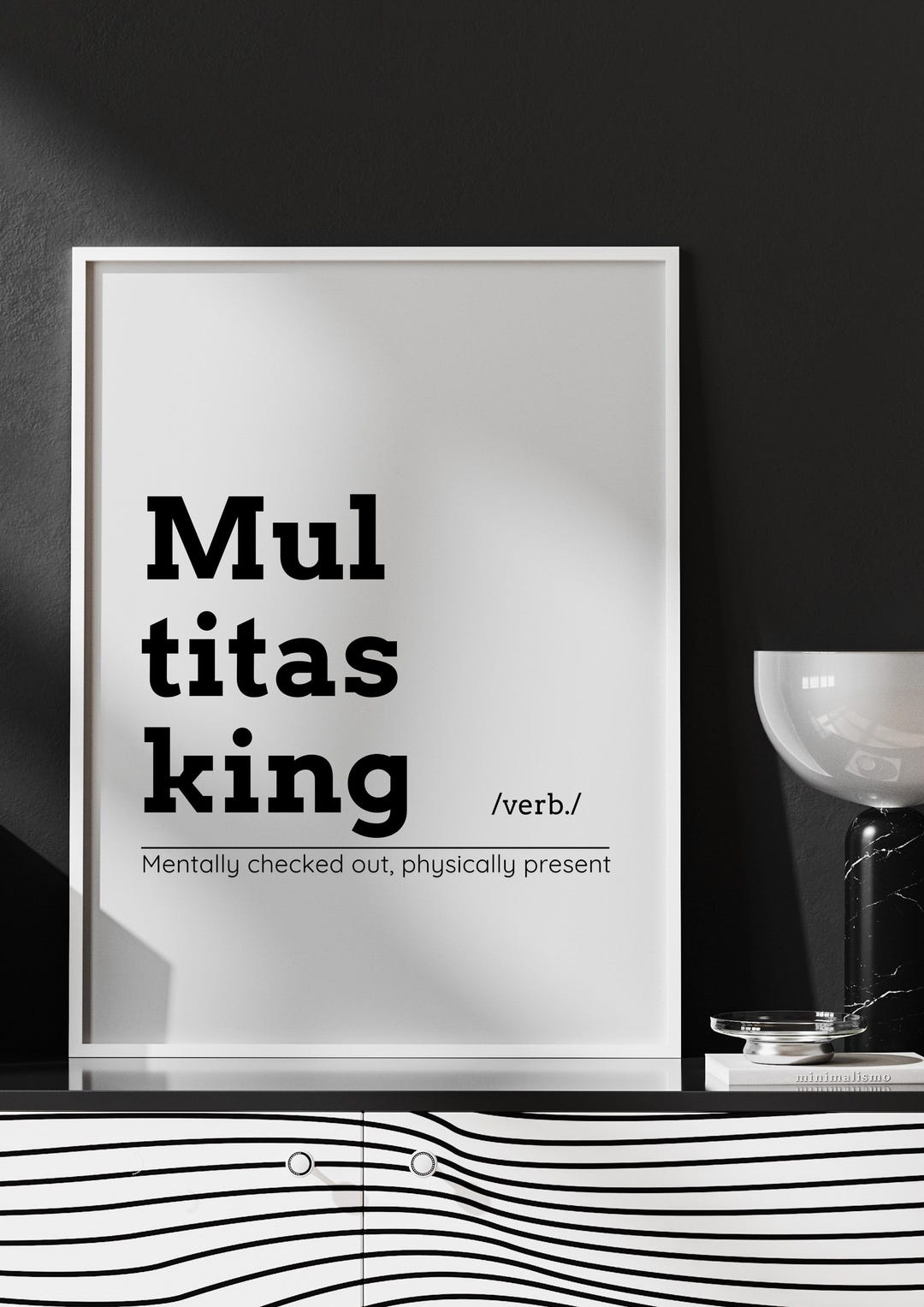 Office Wall Art, Multitasking Quote, Motivational Team Gift, Teamwork ...