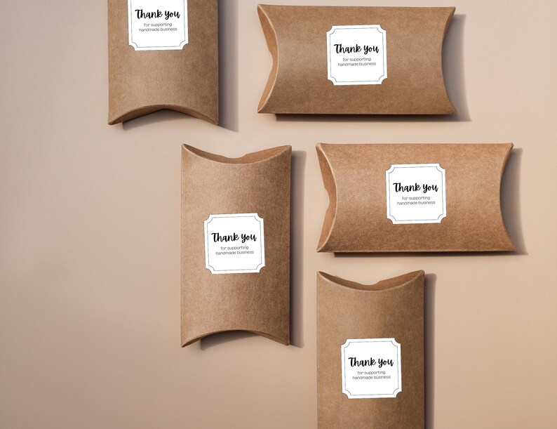 Thank You Support Sticker for Handmade Business Printable - Etsy