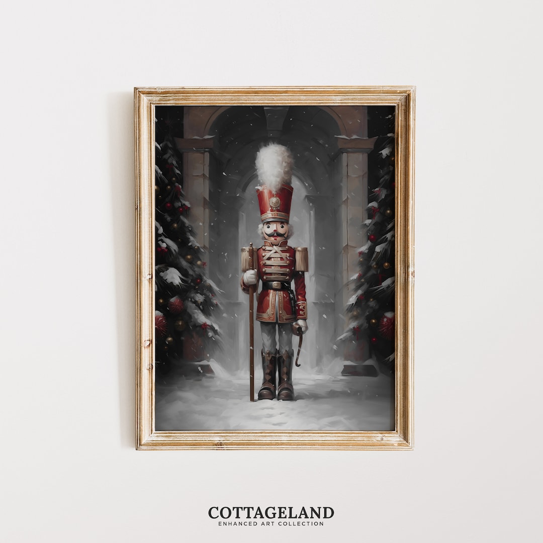 Nutcracker Christmas Printable Vintage Christmas Wall Art - Etsy