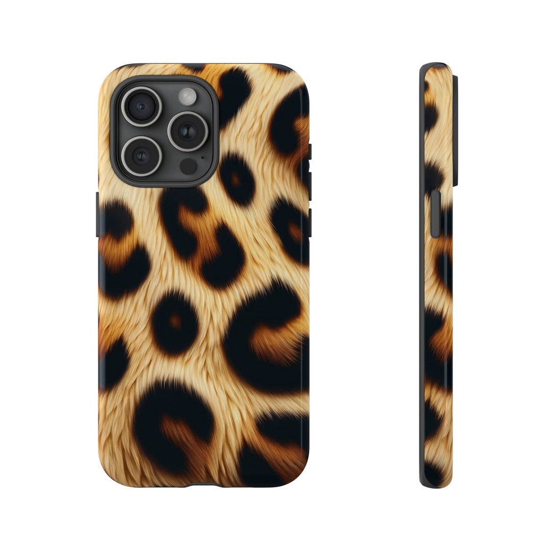 Safari Chic Luxe Realistic Leopard Print Phone Case, Durable & Stylish ...