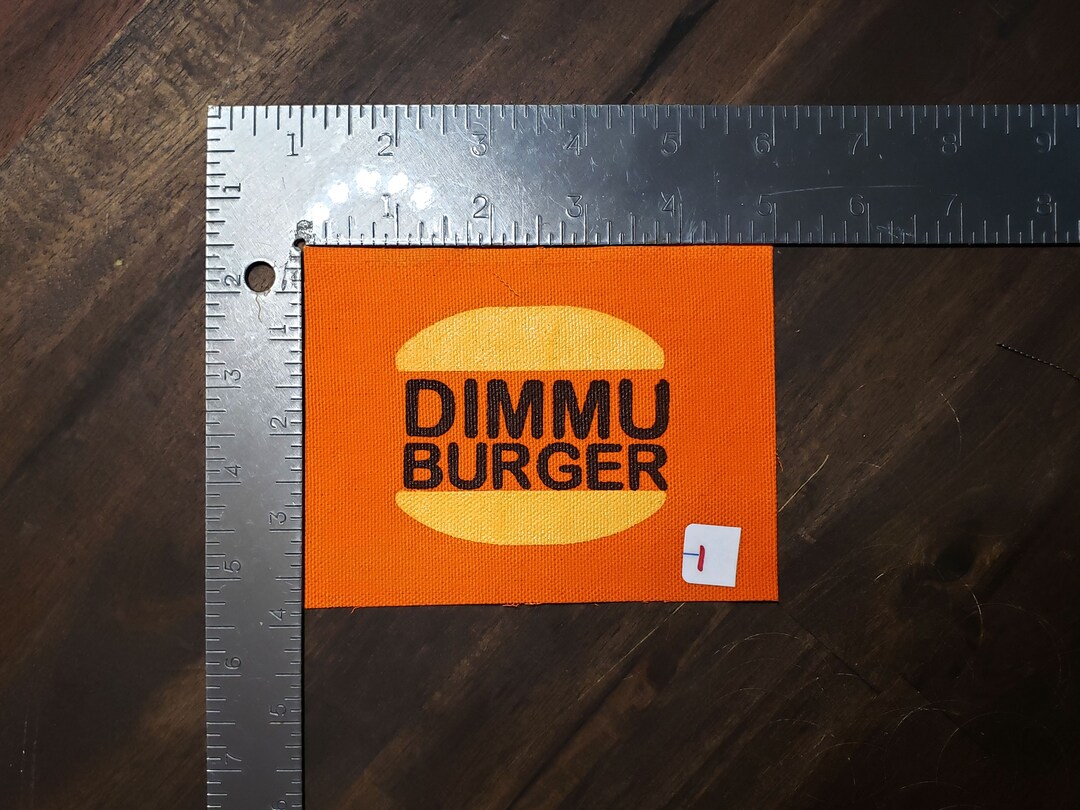 DIMMU BURGER Screenprinted Patch COLOR - Dethklok, Metalocalypse - Etsy