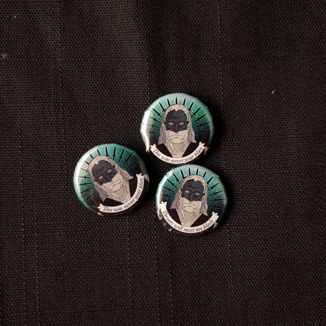 Metal Masked Assassin 1 Inch Button Pins - Metalocalypse, Dethklok - Etsy