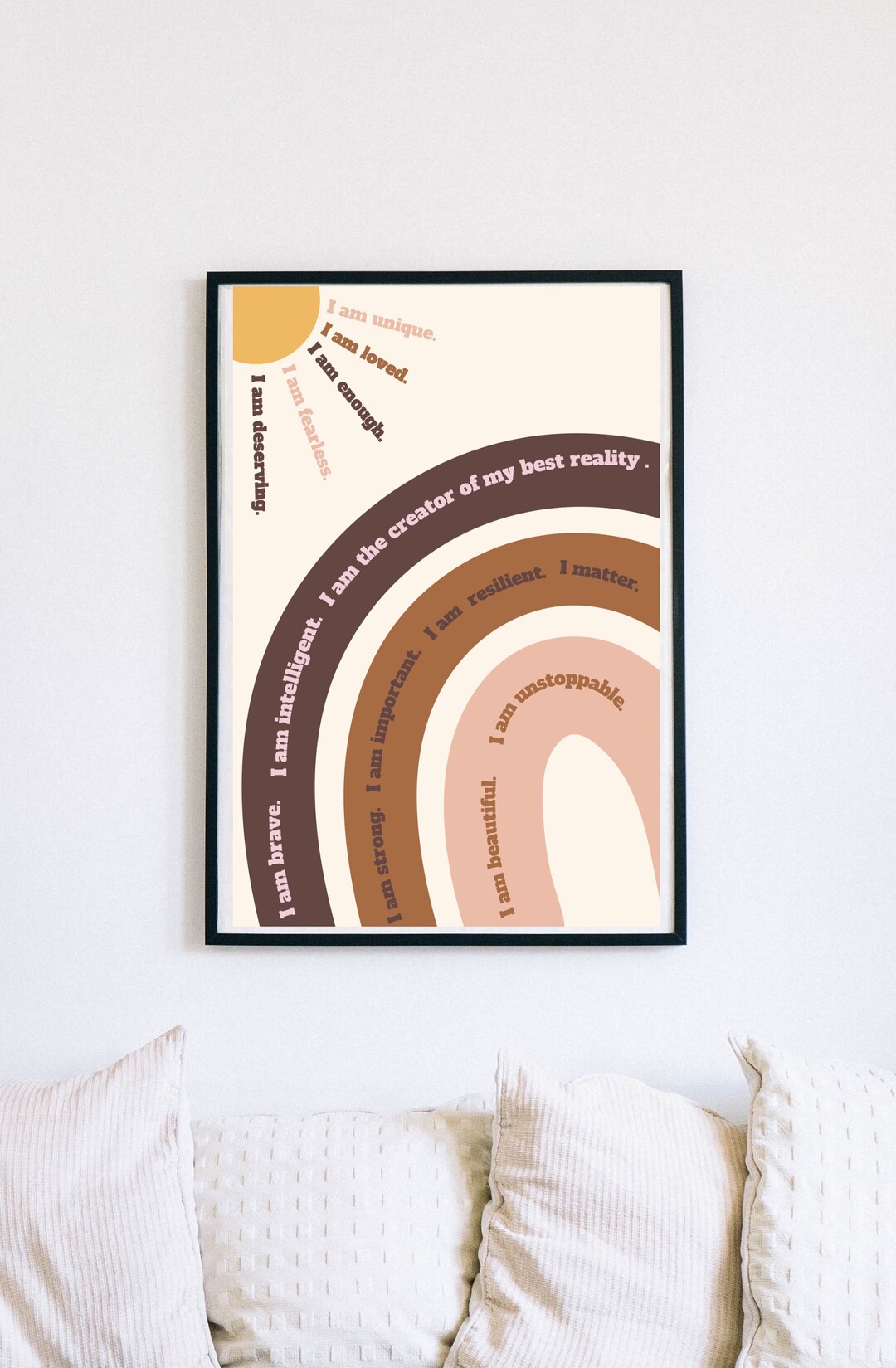 Positive Affirmations Poster, I Am Poster, Digital Wall Art, Children's ...