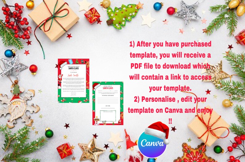 Printable Santa Letter Template | Editable Santa Letter Template ...