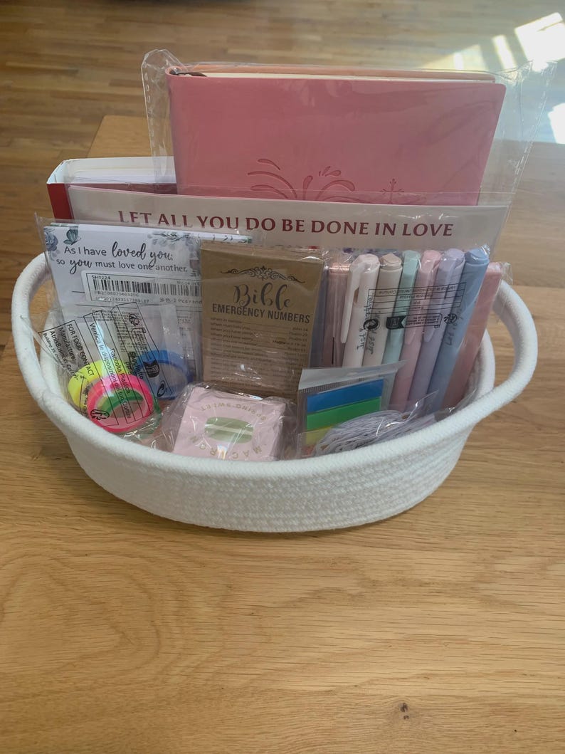 Prayer Box Gift / Christian Gift Set / Bible Study Gift Basket / KJV ...