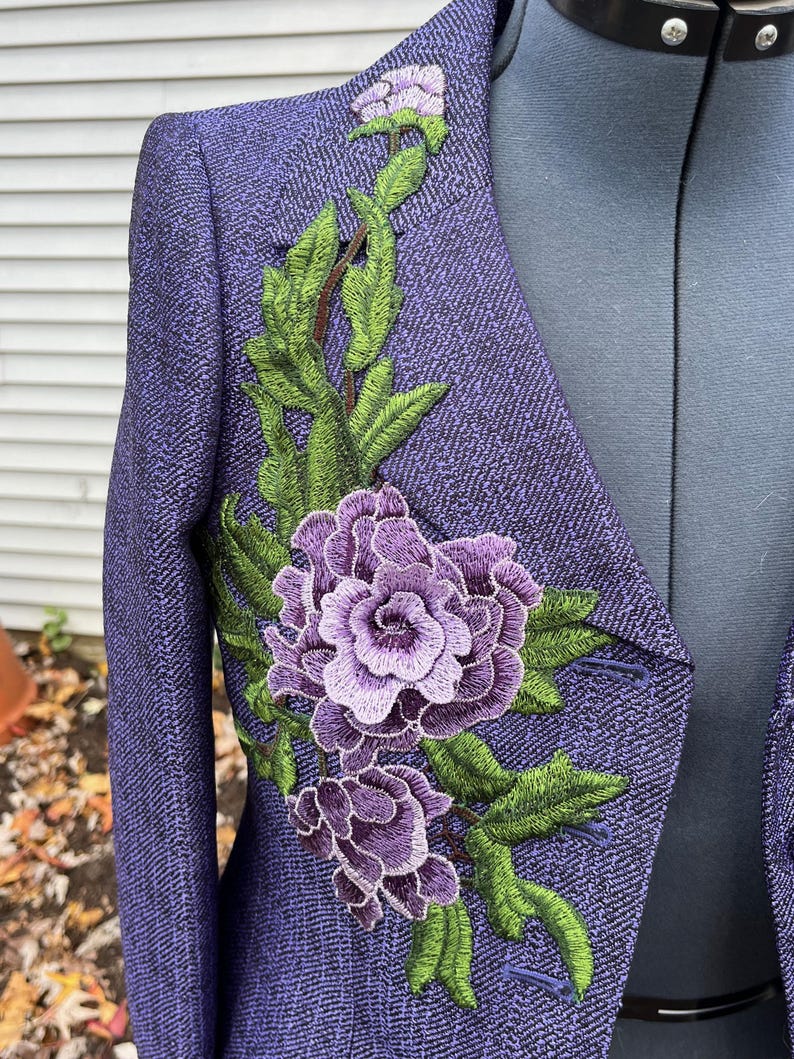 Purple Redesigned Jacket Size 4 - Etsy