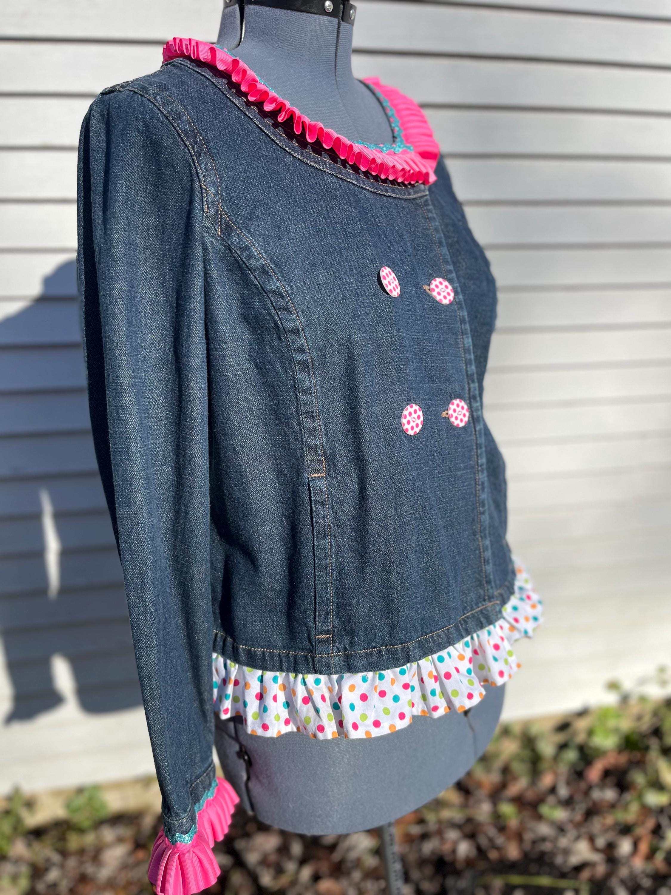 Peppa Pig Themed Jean's Jacket - Etsy