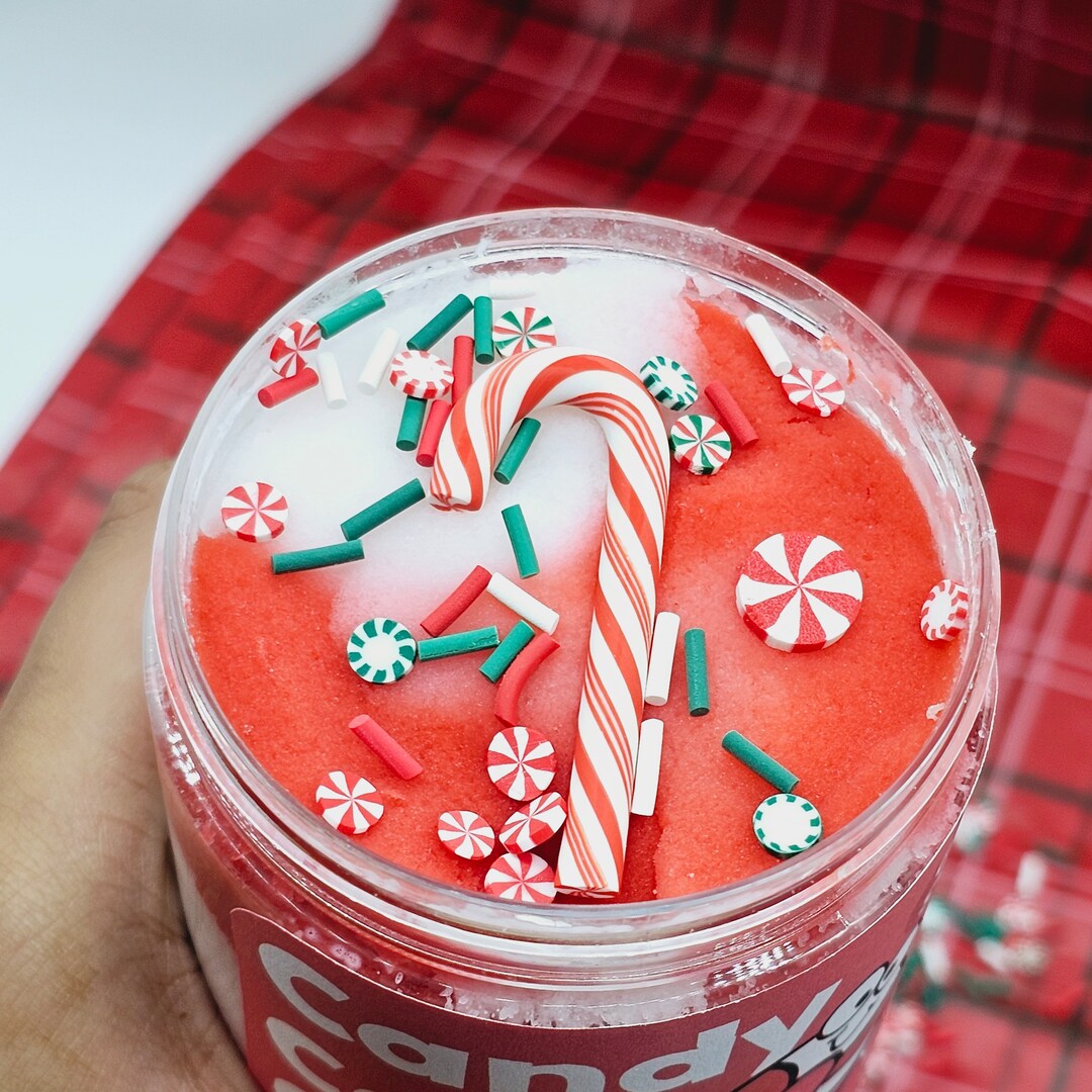 Candy Cane Craze Fluffy Cloud Slime - Etsy